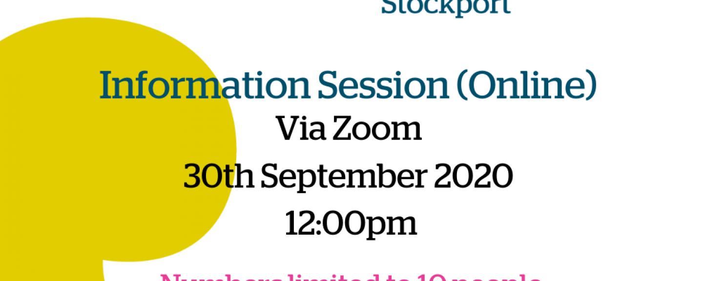Virtual Information Session - 30/09/2020 | Healthwatch Stockport